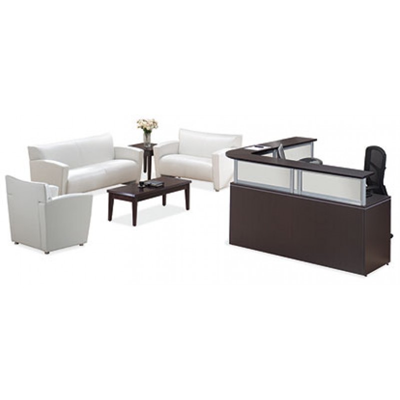 RECEPTION DESK AND SEATING SUITE