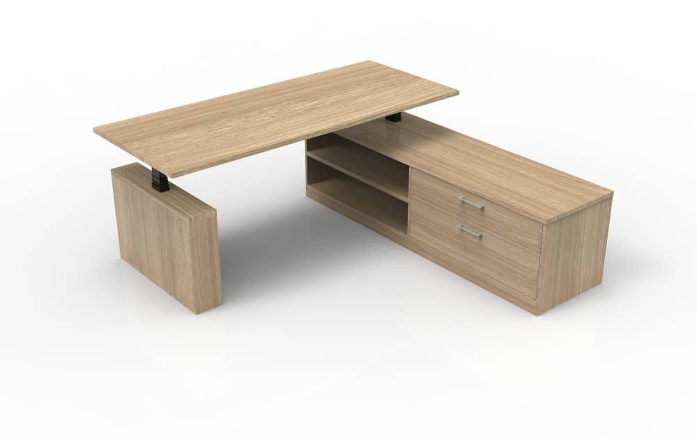 72 X 72" MANAGEMENT ADJUSTABLE HEIGHT ADJUSTABLE HEIGHT DESKS - HIGH ...