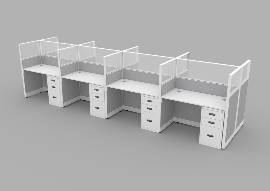 NEW 4' x 2' CALL CENTER CUBICLE / - Herman Miller AO2 Clone